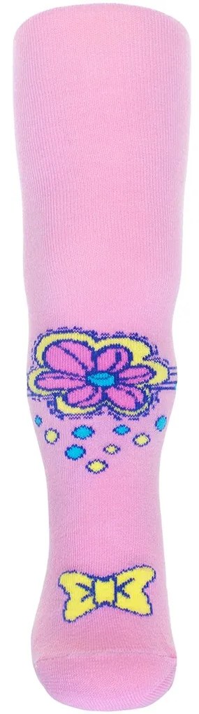 Bavlněné punčocháčky New Baby s ABS světle růžové flower princess, vel. 104 (3-4r)