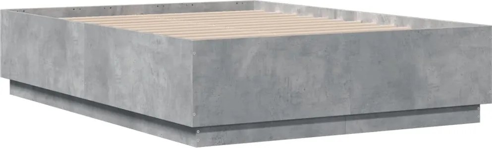 Rám postele betonově šedý 120 x 190 cm kompozitní dřevo 3209747