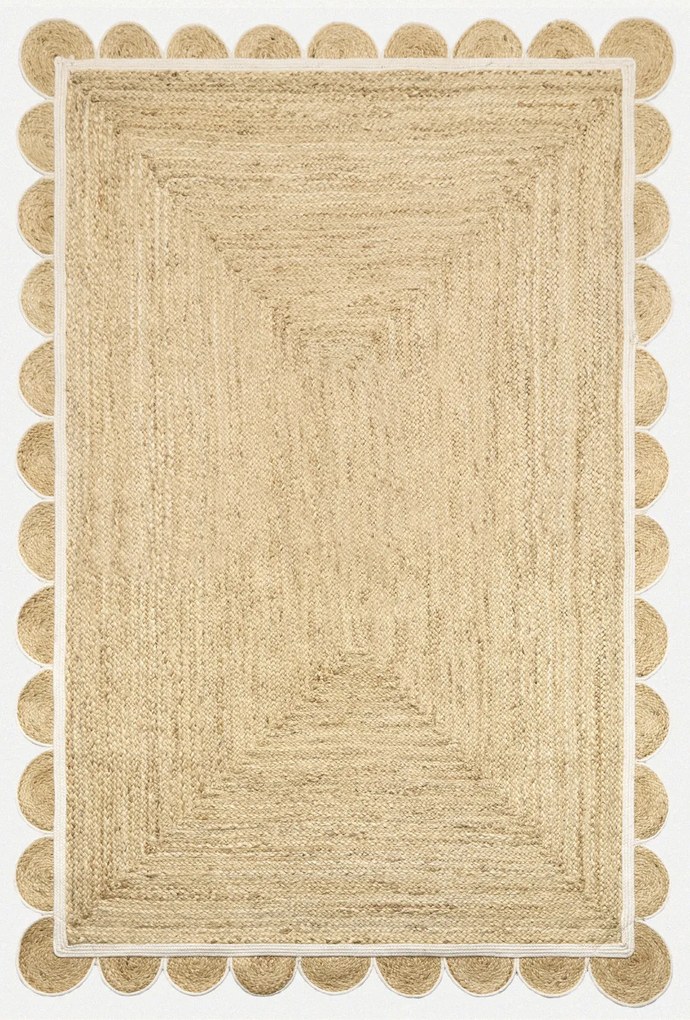 Diamond Carpets India, Ručně vázaný kusový koberec Solin J 40 Natural, 140x200, béžová, chodba / předsíň