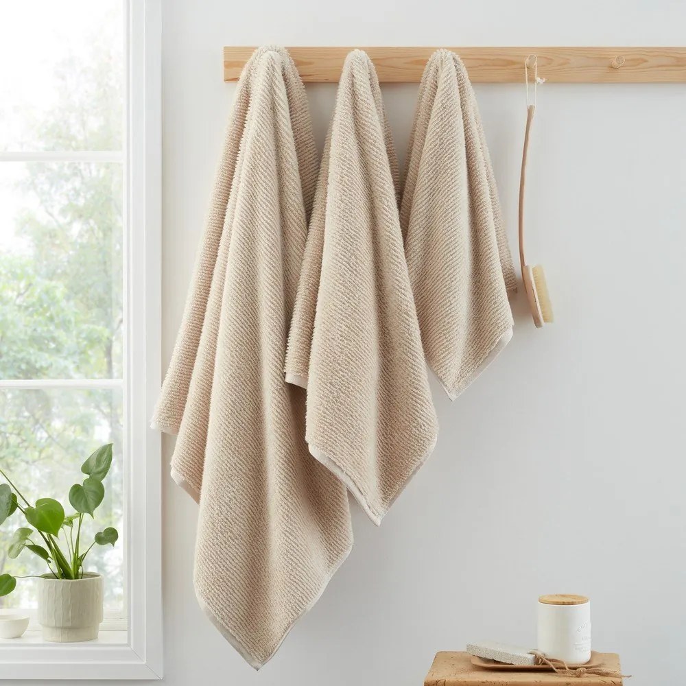 Béžová bavlněná osuška 100x150 cm Soft Zero Twist Spa Towel – Bianca