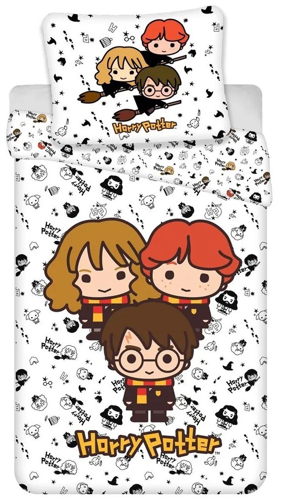 Jerry Fabrics Povlečení Harry Potter - Vícebarevná | 140 x 200 cm / 70 x 90 cm
