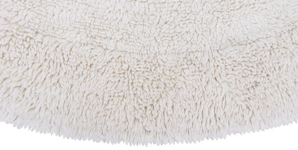 Lorena Canals koberce Vlněný koberec Arctic Circle - Sheep White - 250x250 (průměr) kruh cm