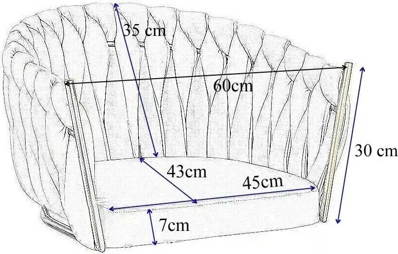 LuxuryForm DESIGN Židle NORDEN VELUR na stříbrné podstavě s kolečky - světle šedá
