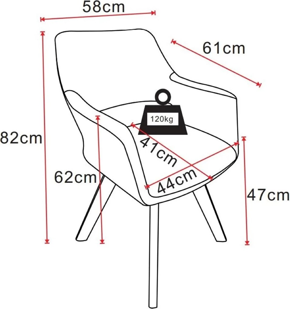 Idea Jídelní židle LAMILA Potah: Žlutooranžová