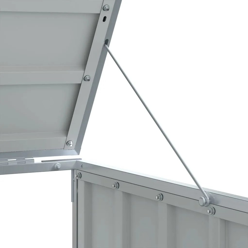 vidaXL Box na 3 popelnice 216 x 81 x 115 cm ocel [4006182] Barva: Šedá