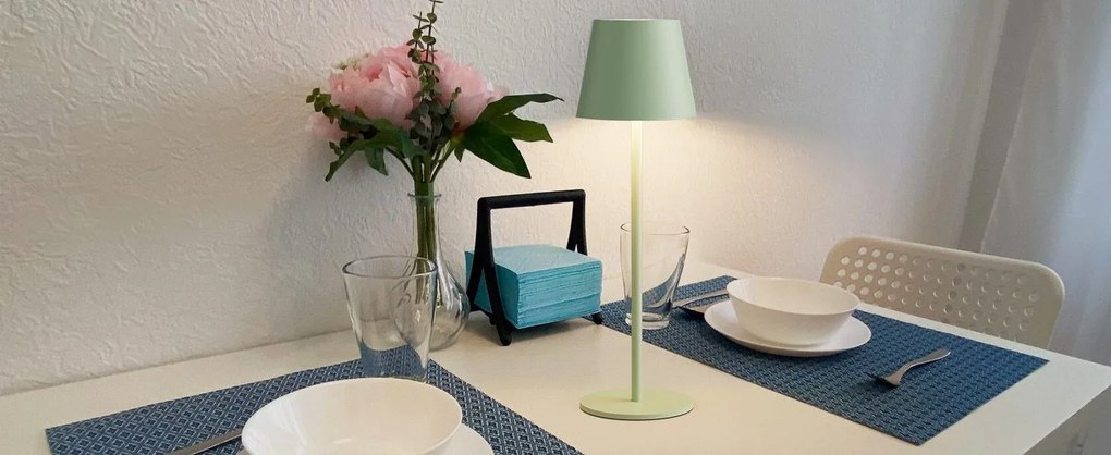 Toolight Toolight, dotyková LED noční stolní lampa 5W, 3 barvy světla, USB napájení, APP1368-T GREEN, světle zelená, OSW-08630