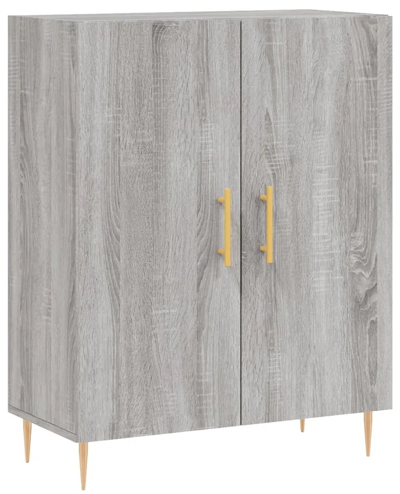 Skříň highboard šedá sonoma 69,5 x 34 x 180 cm kompozitní dřevo - Default Title