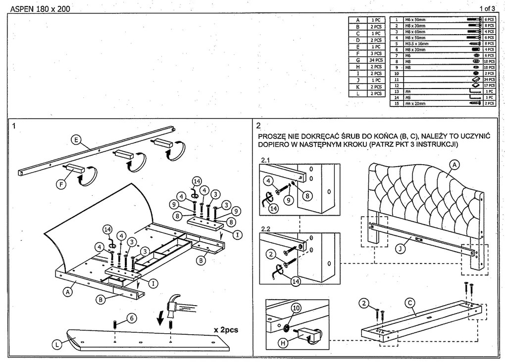 Šedá čalouněná postel ASPEN VELVET 180 x 200 cm
