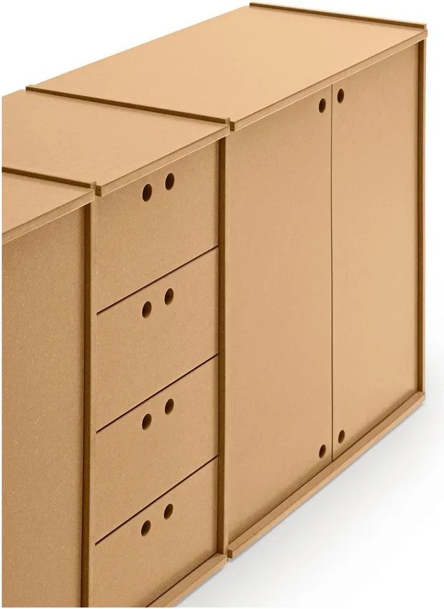 Komoda v přírodní barvě 197x80x40 cm Wally – Teulat