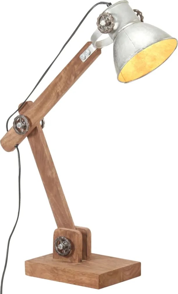 Industriální stolní lampa stříbrná kulatá 58 x 18 x 90 cm E27 320551