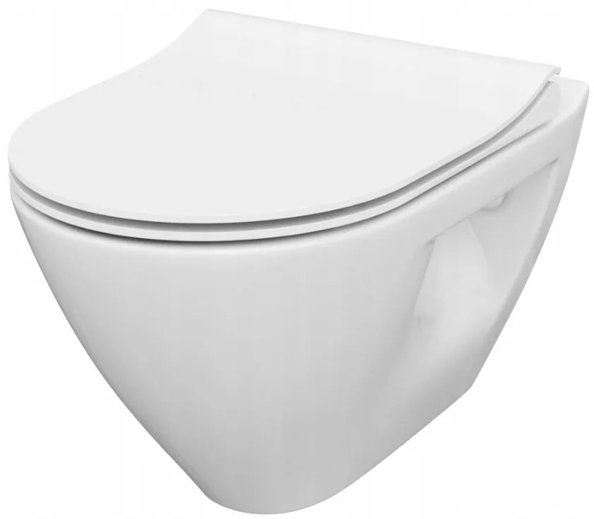 Cersanit Mille Plus CleanOn, závěsná wc mísa bez sedátka, bílá, K675-007