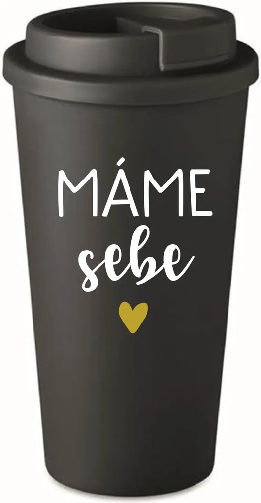 MÁME SEBE - černý termohrnek 475 ml
