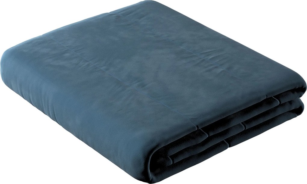 Sametový přehoz Velvet barva modrá látka lesklé, sametová