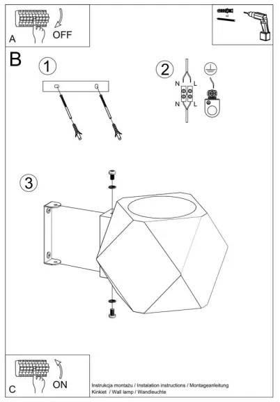 Sollux SL.1008 - Nástěnné svítidlo WOODY 1xG9/40W/230V