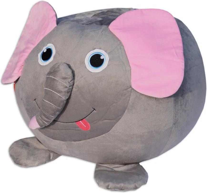 BeanBag Dumbo 60x60x65 šedý slon