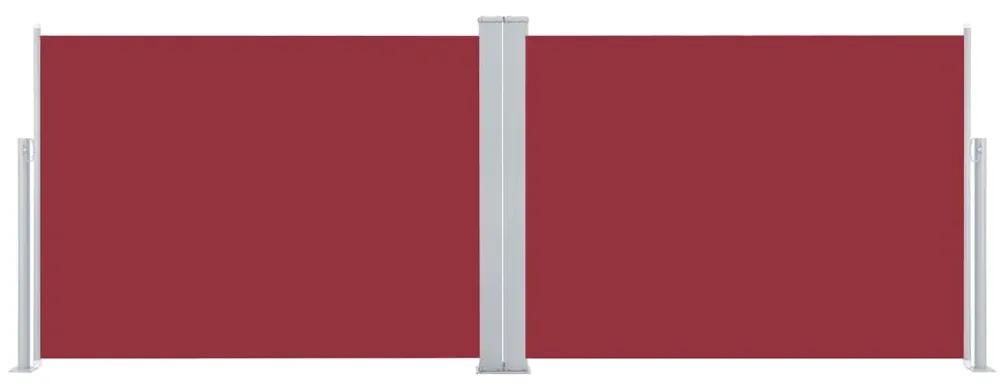 Zatahovací boční markýza / zástěna červená 120 x 1000 cm - Default Title