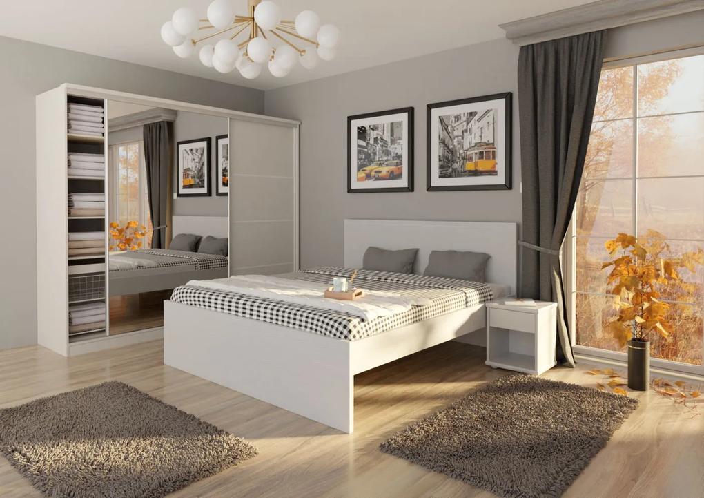 BMB Bruno postel - imitace dřeva Dekor: Bílá, Rozměr: 120 x 200 cm, Čelo: 90 cm