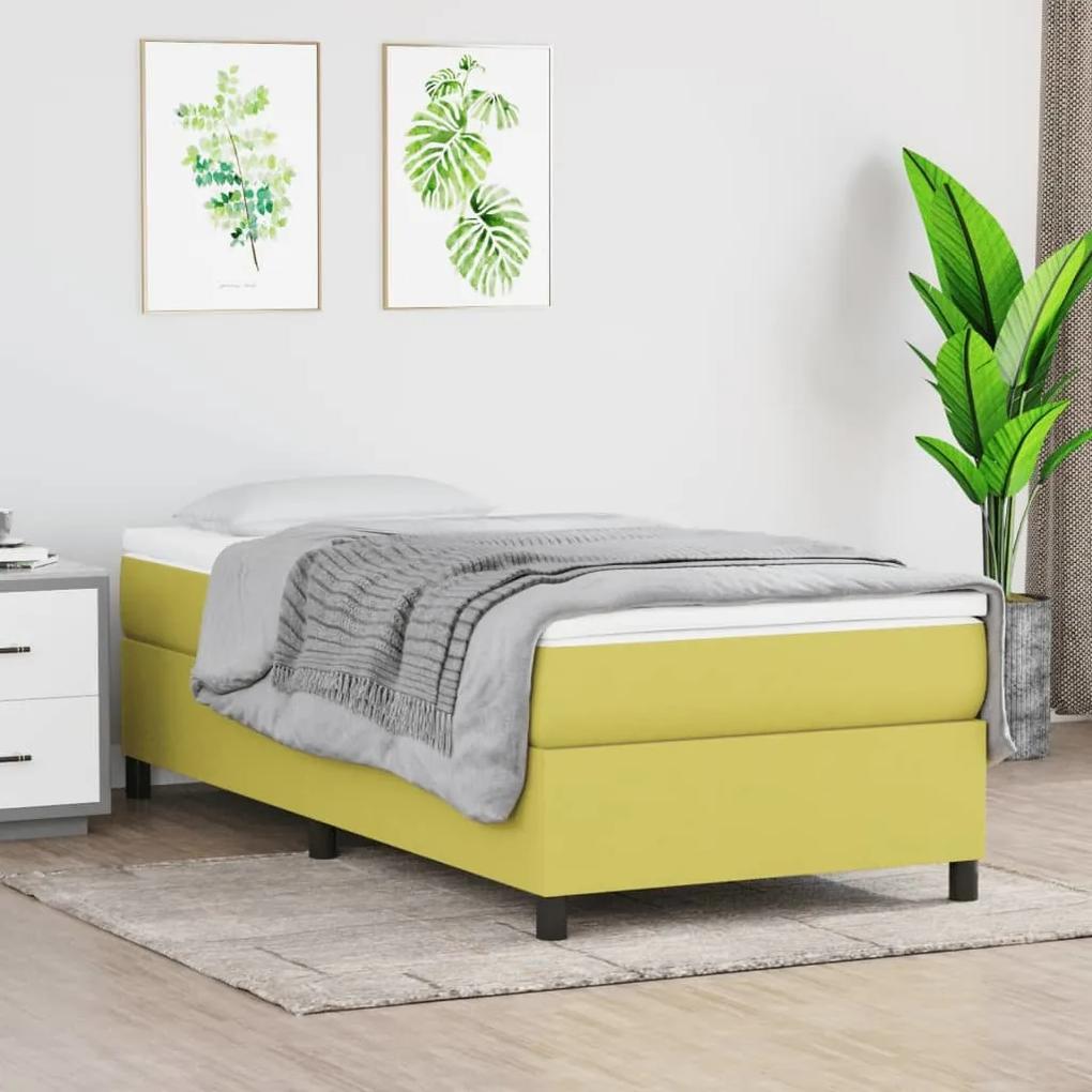 vidaXL Box spring postel s matrací 90x190 cm textil [3144389] Barva: světle šedá