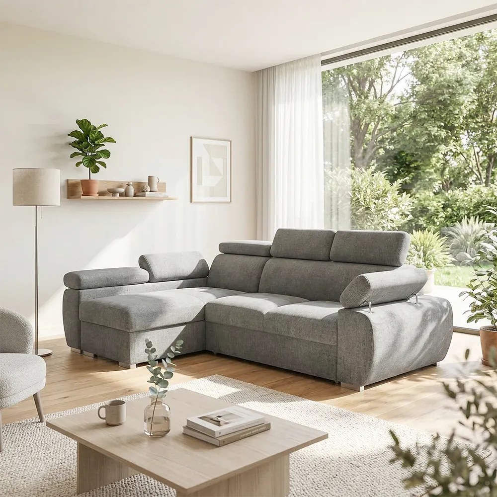 Sedací souprava BASTON | 170x255 cm | rozkládací + úložný prostor | VÝBĚR TKANIN