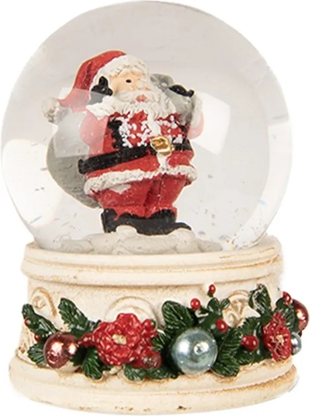 Vánoční sněžítko s motivem Santa Clause - Ø 5*6 cm