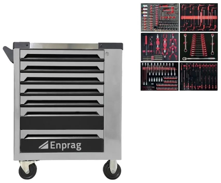 Servisní vozík EnpragXT-002 + sada nářadí v pěnové výplni