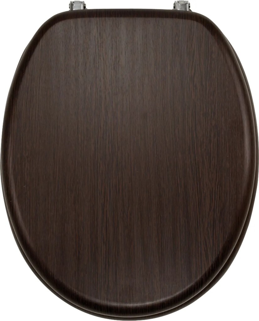Novaservis Dýhované WC sedátko Wenge z MDF 44+/-2 x 37,5 cm