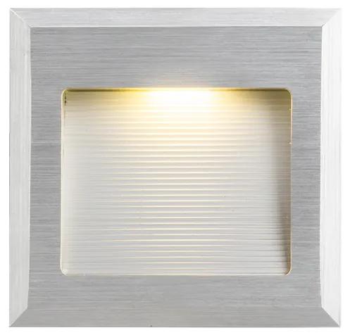 RENDL R10606 INTRO LED vestavné světlo, do stěny česaný hliník