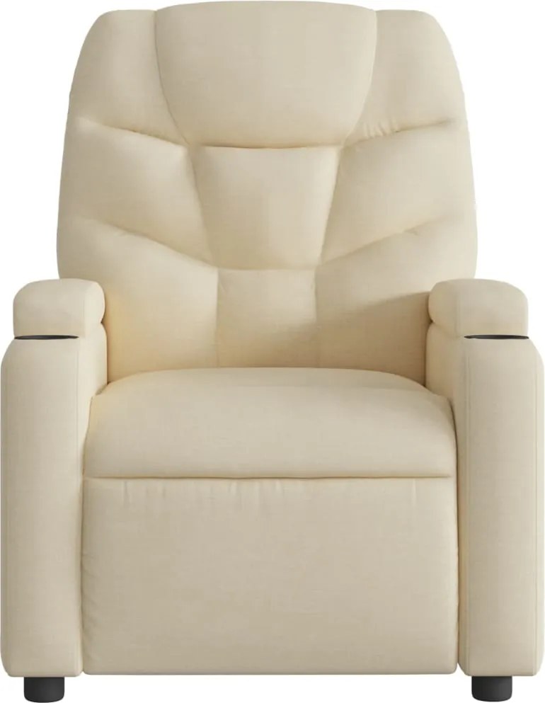 Polohovací křeslo krémové látky 3205611