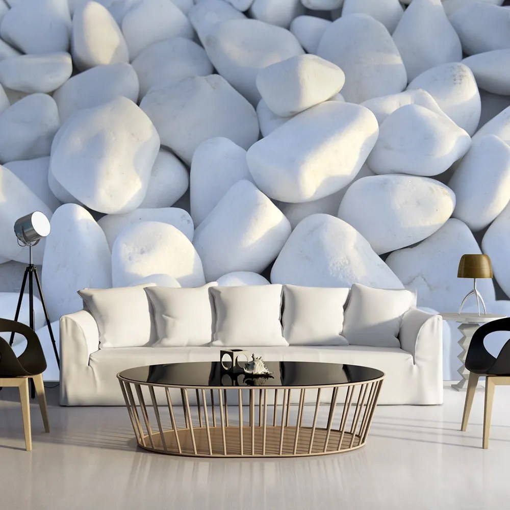 Fototapeta - White Pebbles