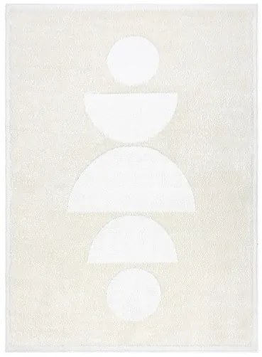 Dywany Łuszczów, Kusový koberec Mode 8598 geometric cream, 160x220, bílá, kancelář