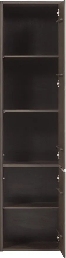 Tmavě hnědá modulární skříňka z borovicového dřeva 55x215 cm Meggy – WOOOD