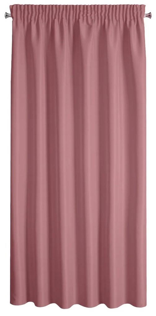 KRÁTKÝ ZÁVĚS NA PÁSCE RITA 140X175 CM TMAVĚŘŮŽOVÁ