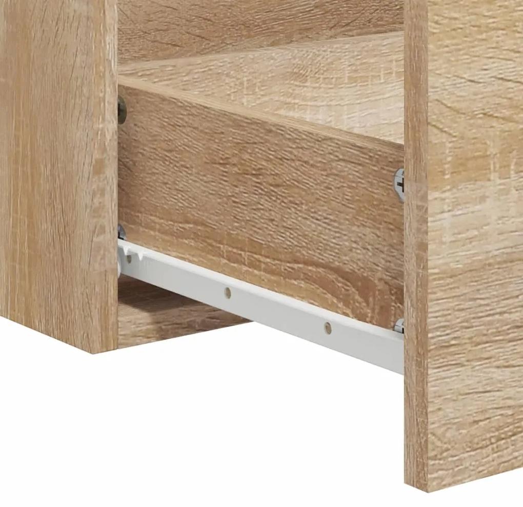 Koupelnová skříňka se zrcadlem dub sonoma kompozitní dřevo - Default Title