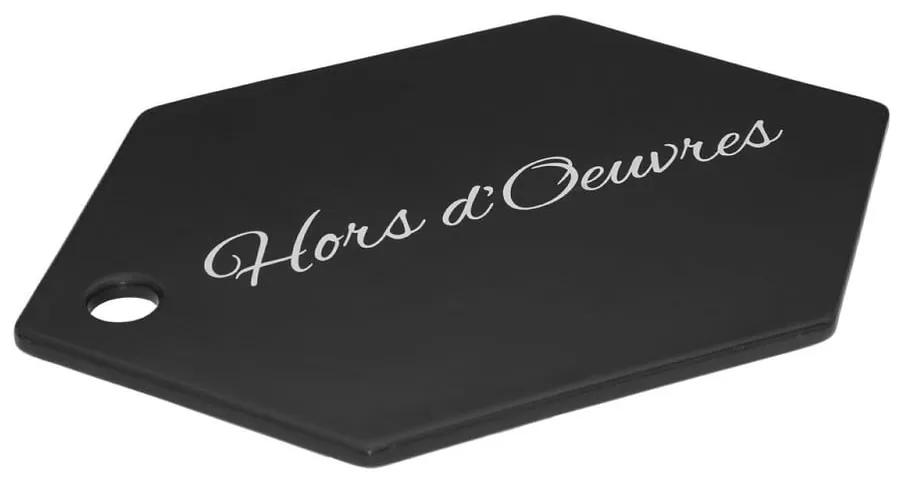 Černé kameninové servírovací prkénko Premier Housewares Mangé, 31 x 20 cm