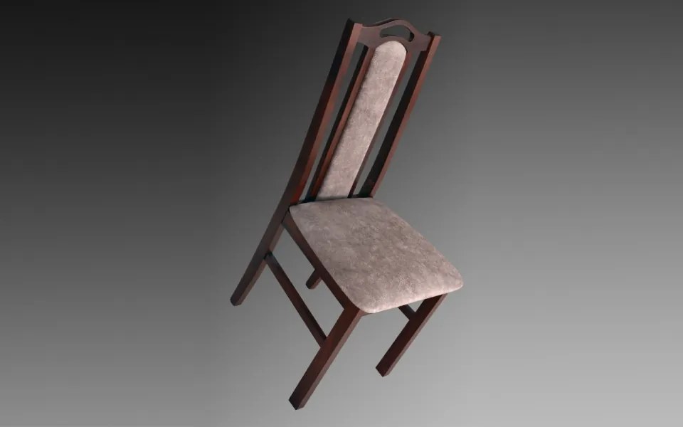 Drewmix Jídelní židle BOS 9 + doprava zdarma dřevo: bílá, potahový materiál: látka