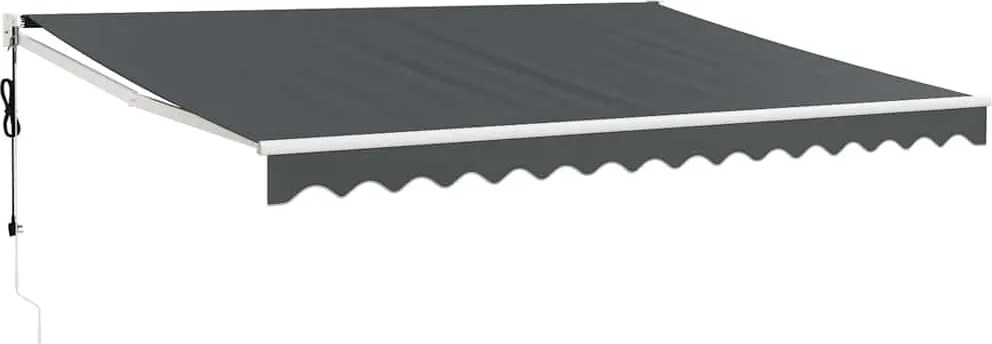 Automatická zatahovací markýza antracitová 4 x 3 m 3154488