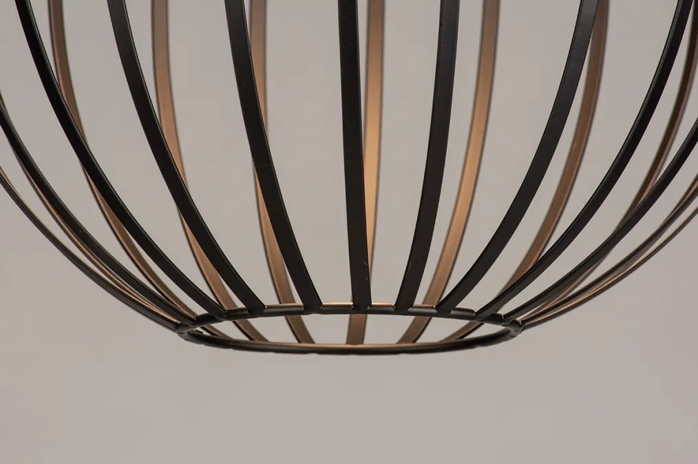 Stojací designová lampa Black Pin and Gold