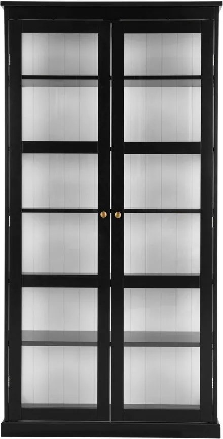 Černá vitrína z MDF 98x193x34 cm Wilma – Ellos Home