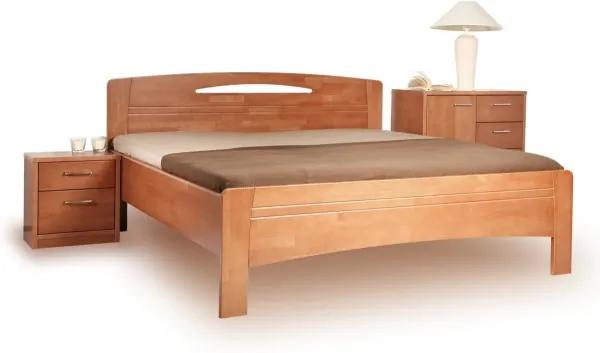 Dřevěná postel - dvoulůžko EVITA 3 senior, masiv buk , 160x200 cm