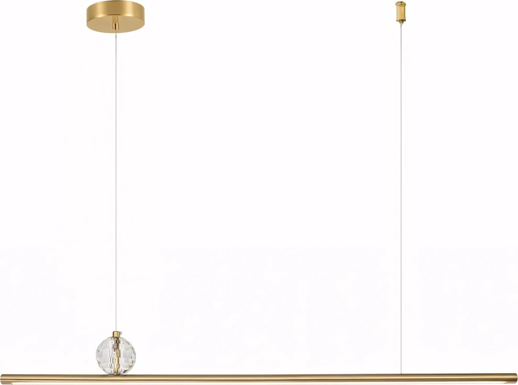 Toolight Toolight, LED stropní svítidlo 90cm, APP1778-CP, zlatá matná, OSW-04056