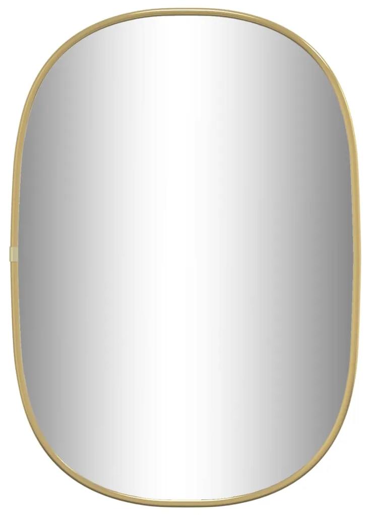 vidaXL Nástěnné zrcadlo zlaté 50 x 35 cm