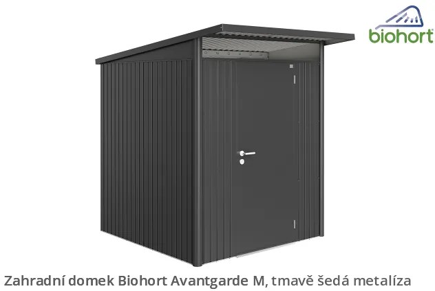 Biohort Zahradní domek AVANTGARDE A1-1K Barva: tmavě šedá metalíza