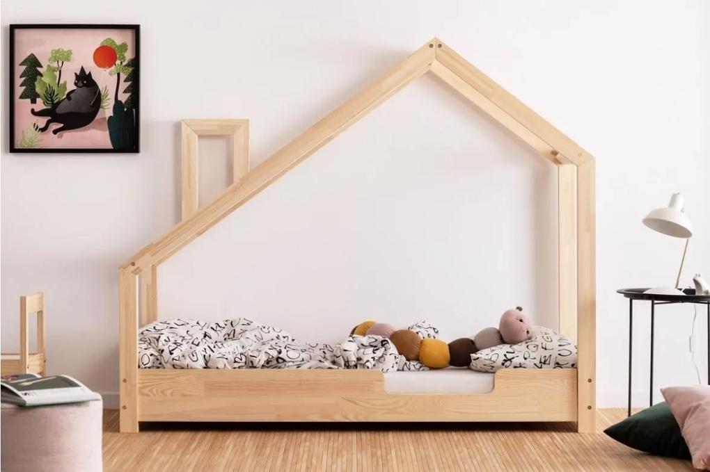 Adeko Dětská postel domeček Luna C Velikost postele: 140x100 cm Barva: dekor přírodní dřevo přírodní