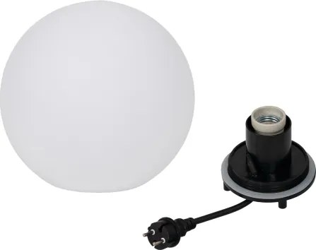 Kanlux 45930 - Venkovní lampa STONO 1xE27/15W/230V pr. 20 cm IP65 bílá