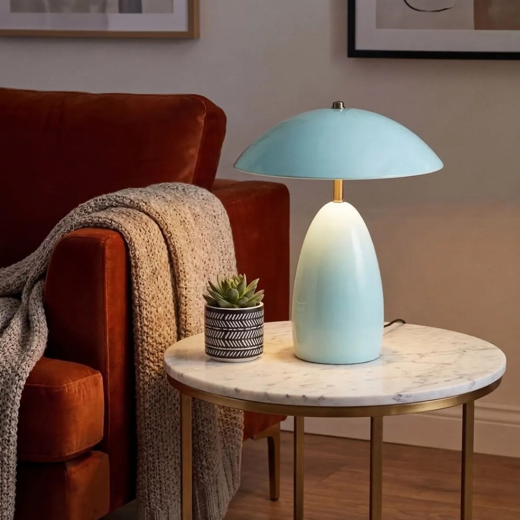 Elstead POPPY stolní lampa 35 cm LED 11,5W modrá
