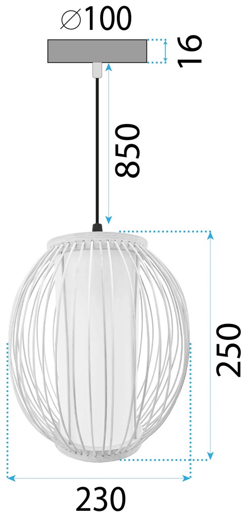 Toolight Závěsné osvětlení BOHO 1CP NEW OSW-03616