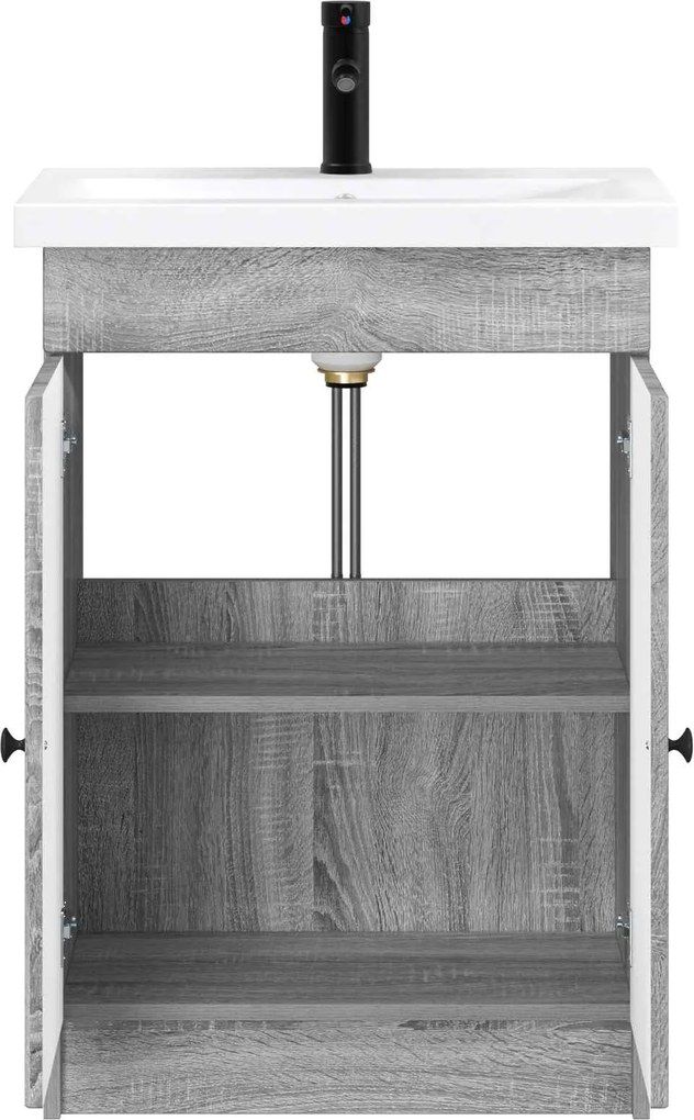 Sada koupelnového nábytku Šedý Sonoma 78,5 x 37,5 x 81 cm 3404200