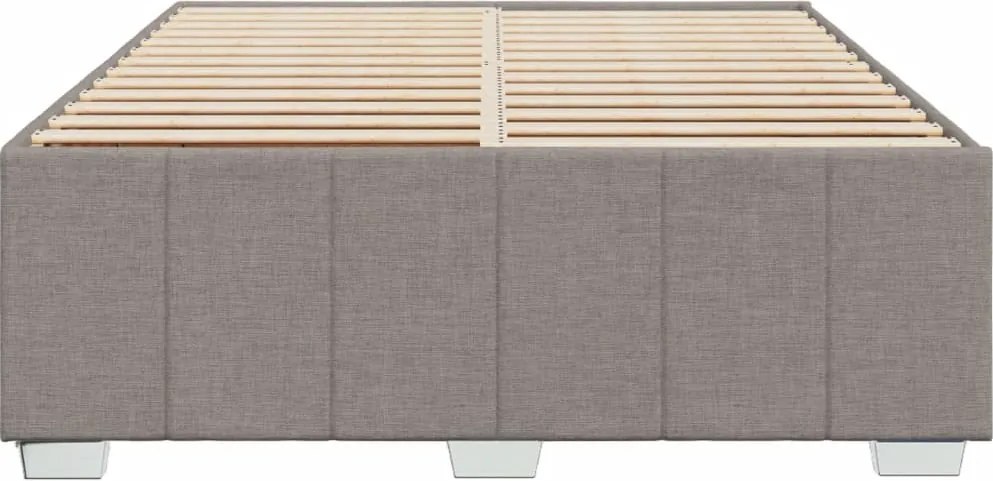 Rám postele bez matrace taupe 140 x 200 cm textil 3284843