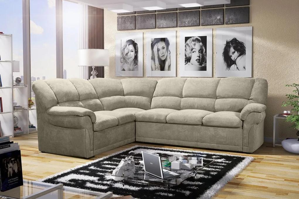Casarredo - Komfort nábytek Rohová sedací souprava LANZAROTE, rozkládací s úložným prostorem, výběr barev | potah: mura 100,Umístění rohu: roh na levé straně