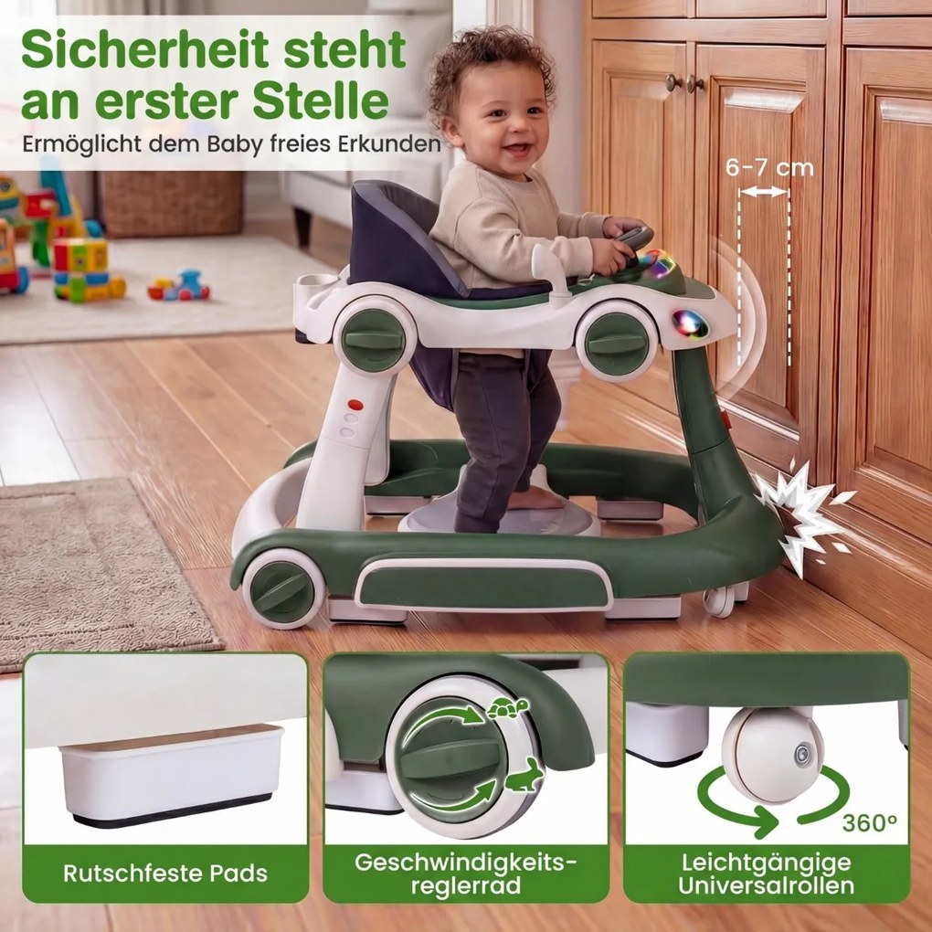 Costway 7 v 1 Chodítko s stříškou a nastavitelnou výškou a rychlostí